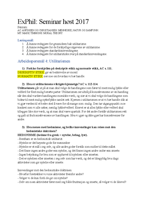 Semesteroppgave ex-phil 1 utskrift - FIL-0700 - Studocu
