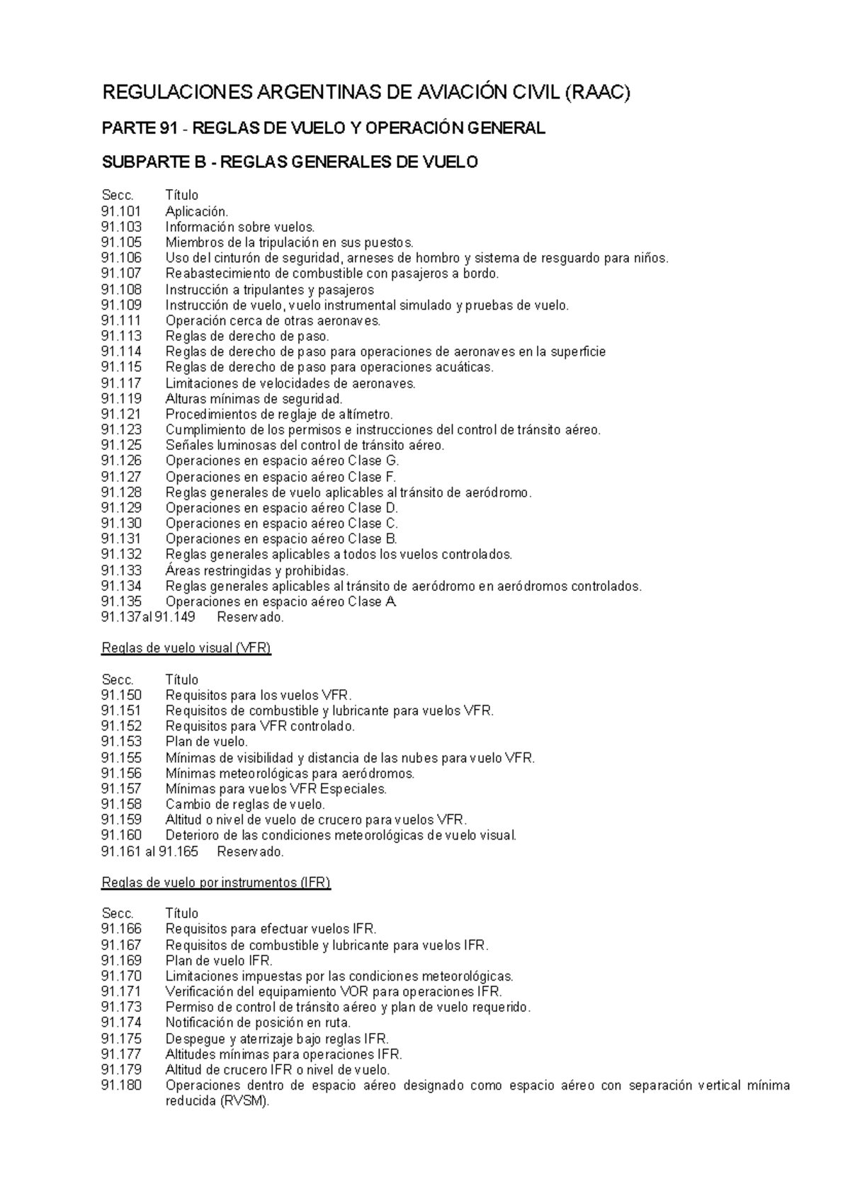 Raac09102 - ANAC - REGULACIONES ARGENTINAS DE AVIACIÓN CIVIL (RAAC ...