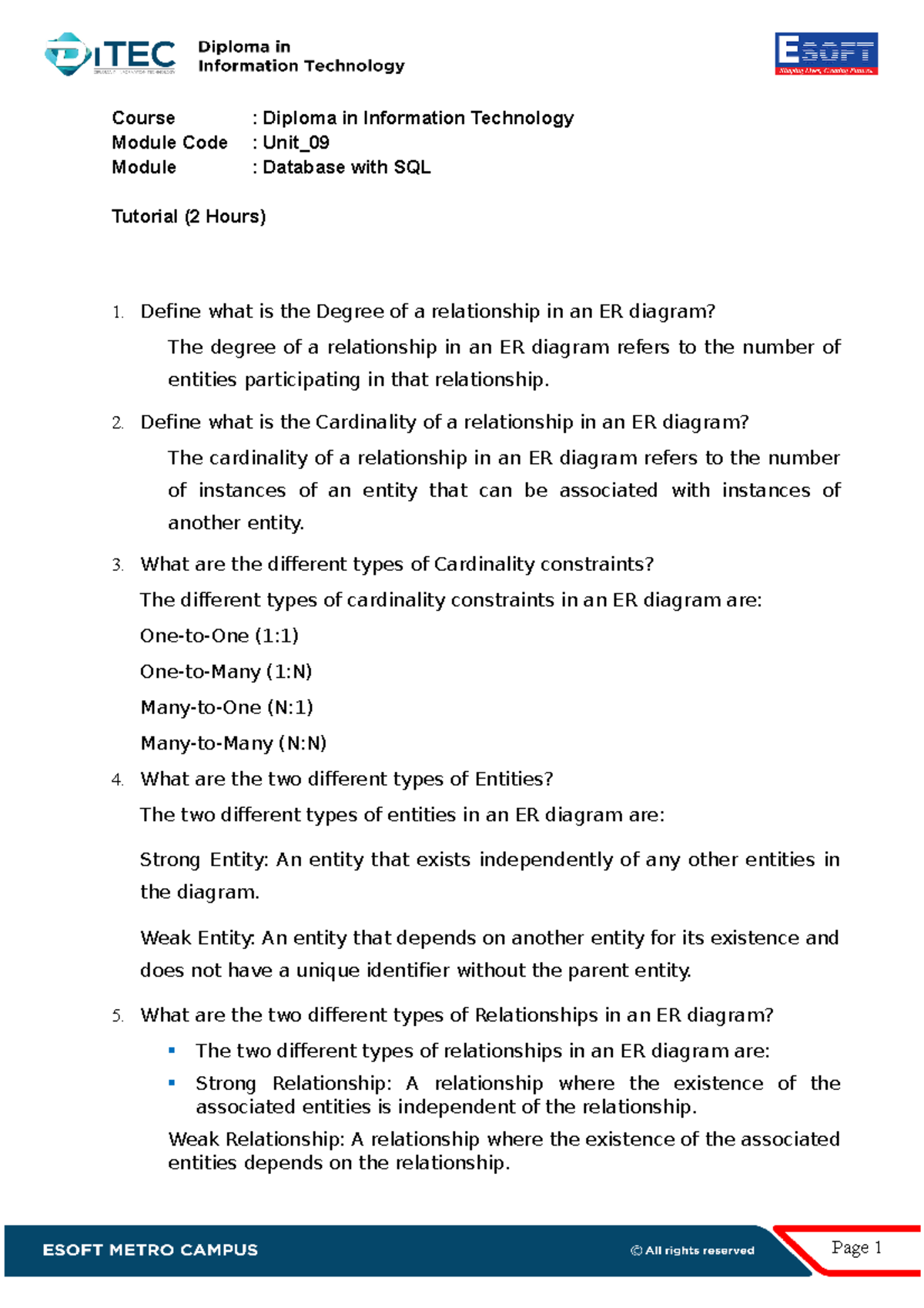 948-1627528910861-Tutorial 9 - Diploma in Information Technology - Studocu