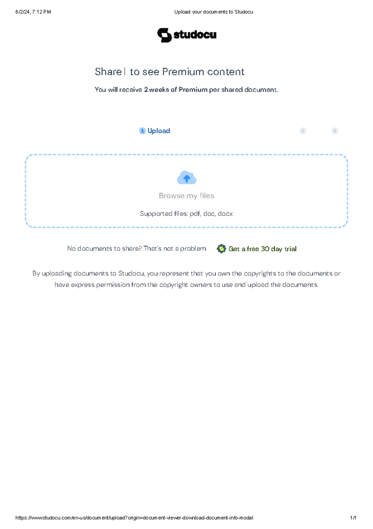 Upload your documents to Studocu - Share to see Premium content You ...