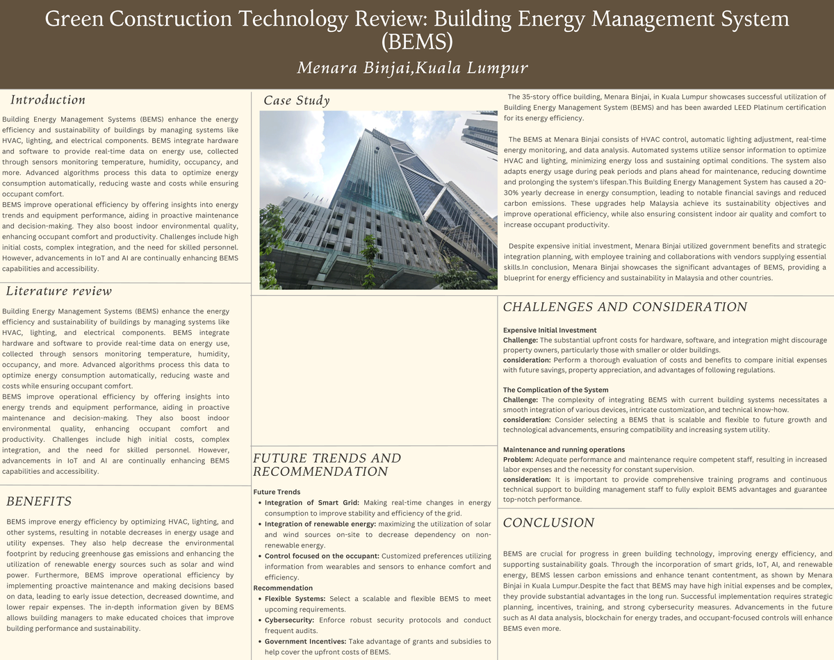 Green Construction Technology Review Building Energy Management System (BEMS) - Green ...