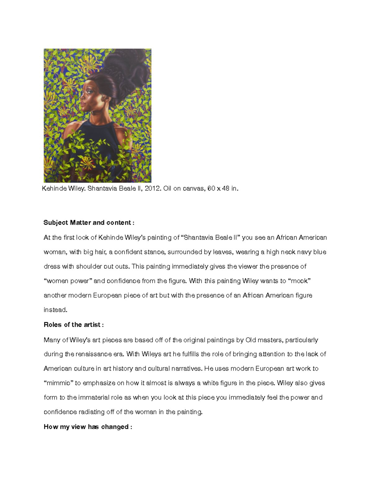 Active seeing AC - Subject Matter and content : At the first look of ...