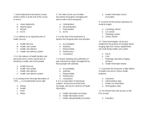SAS 7 - lectures - MLS 004 Module # 7 Student Activity Sheet Name: - Studocu