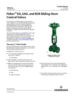 Product bulletin fisher rotary valve selection guide en 135280 - Fisher ...
