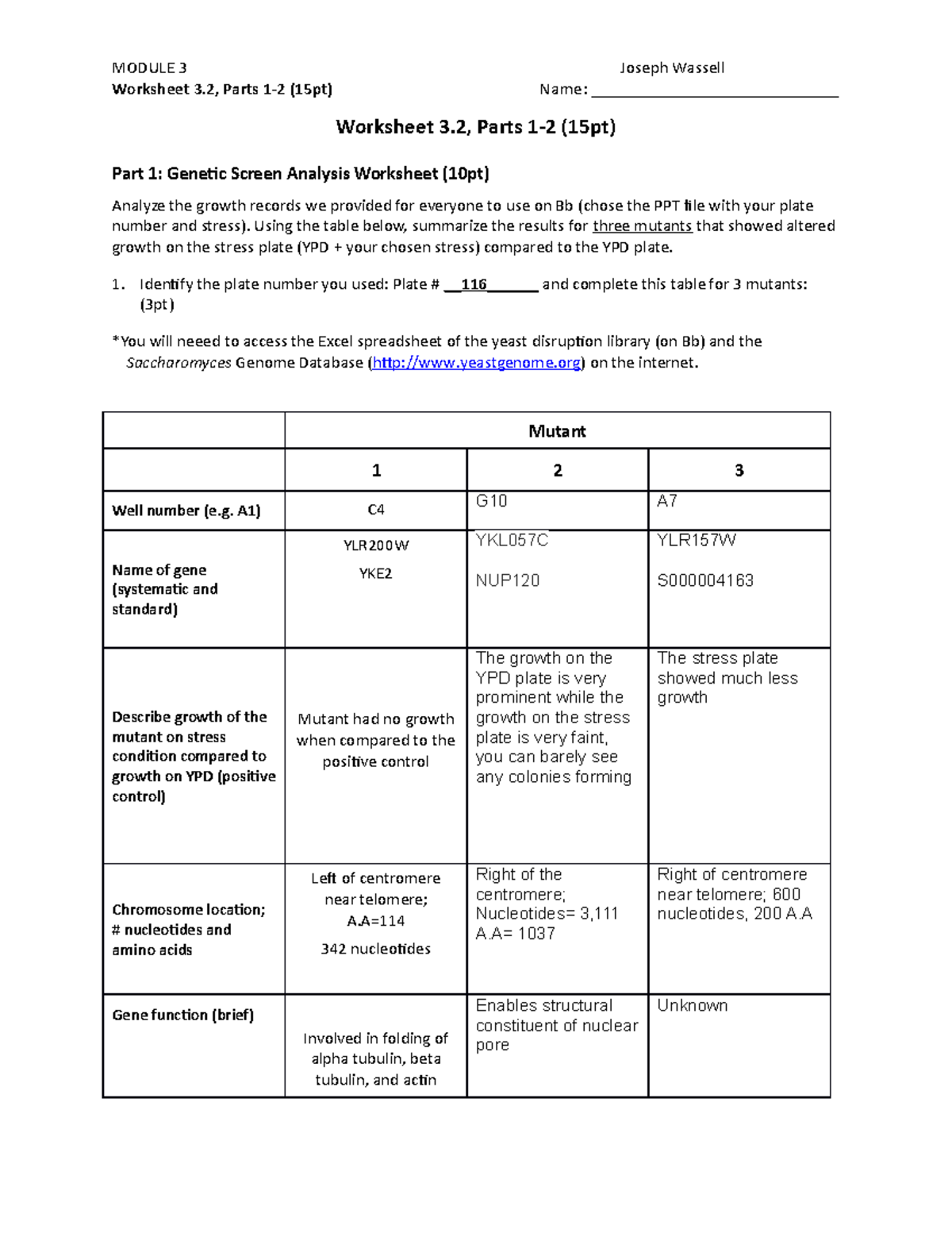 Worksheet 3.2 Parts 1-2 F20 - MODULE 3 Joseph Wassell Worksheet 3 ...
