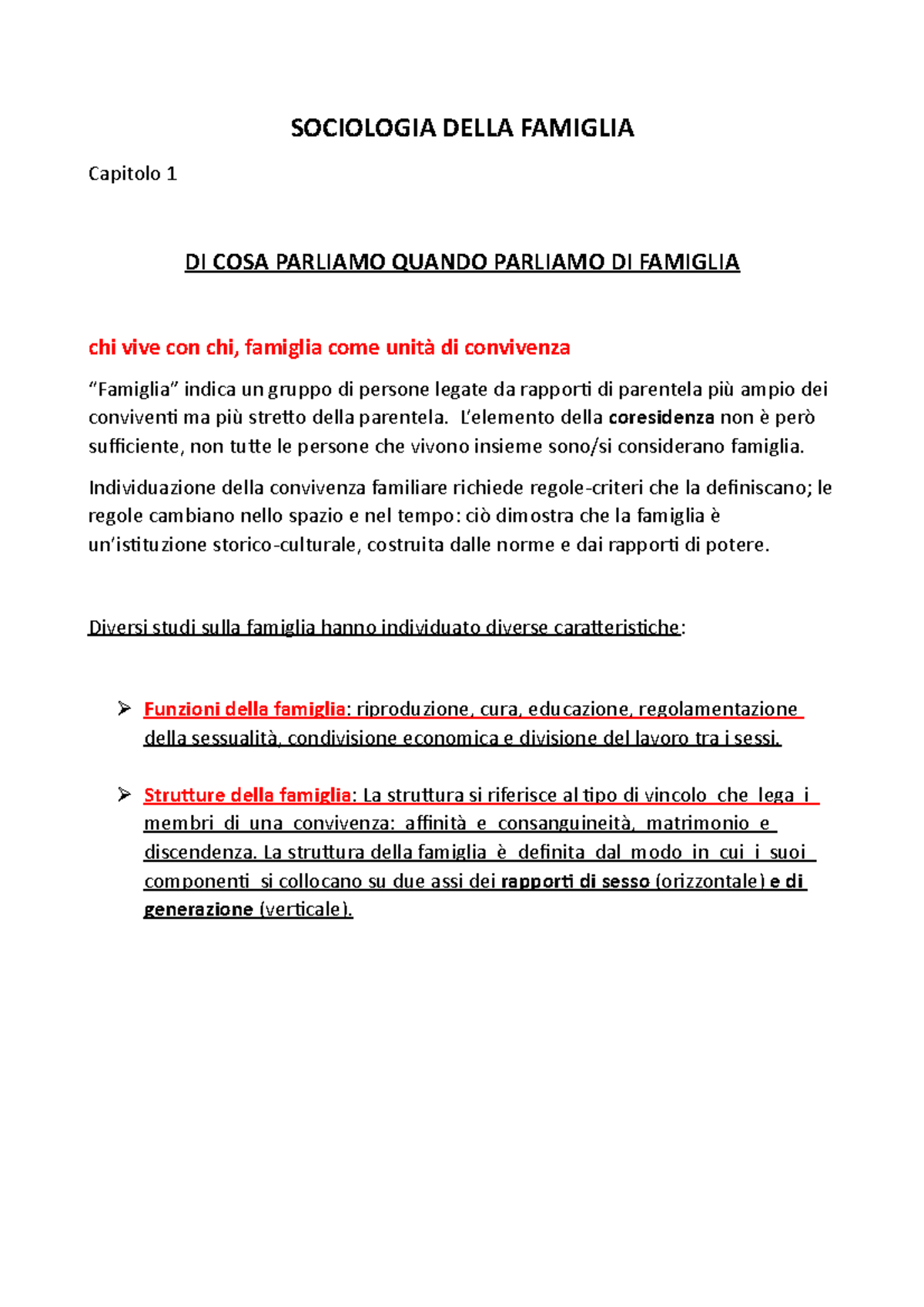 Capitolo 1 - Sociologia della famiglia - SOCIOLOGIA DELLA FAMIGLIA ...