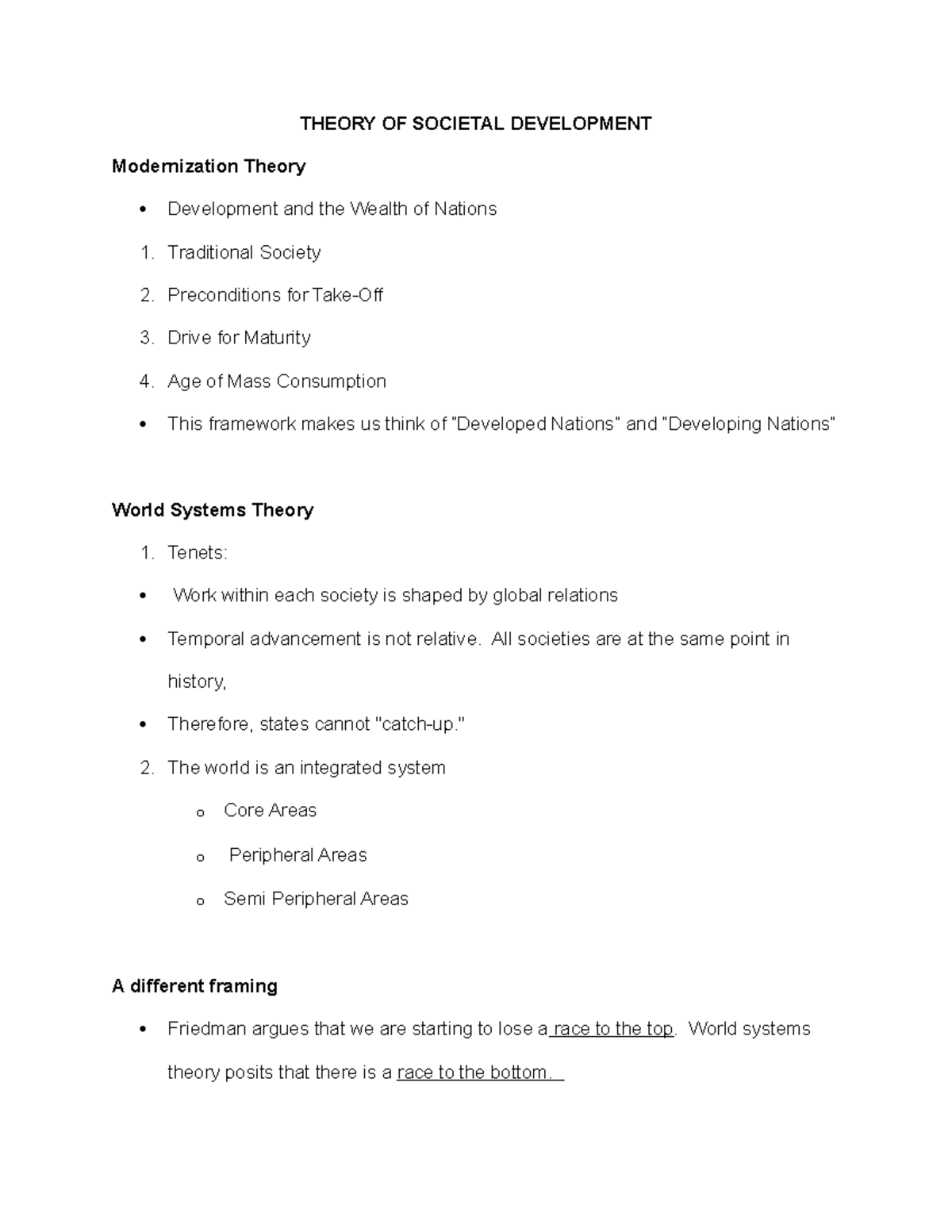 Theory OF Societal Development - THEORY OF SOCIETAL DEVELOPMENT ...