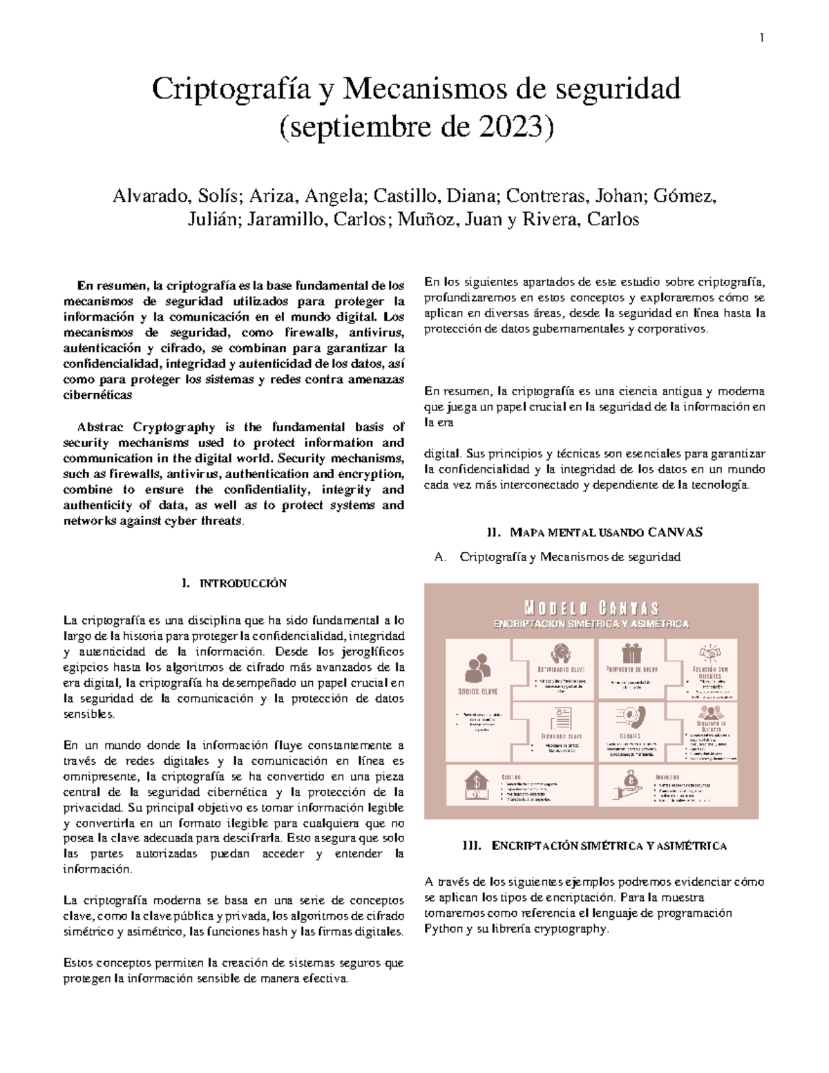 Criptografía y Mecanismos de seguridad - En resumen, la criptografía es ...
