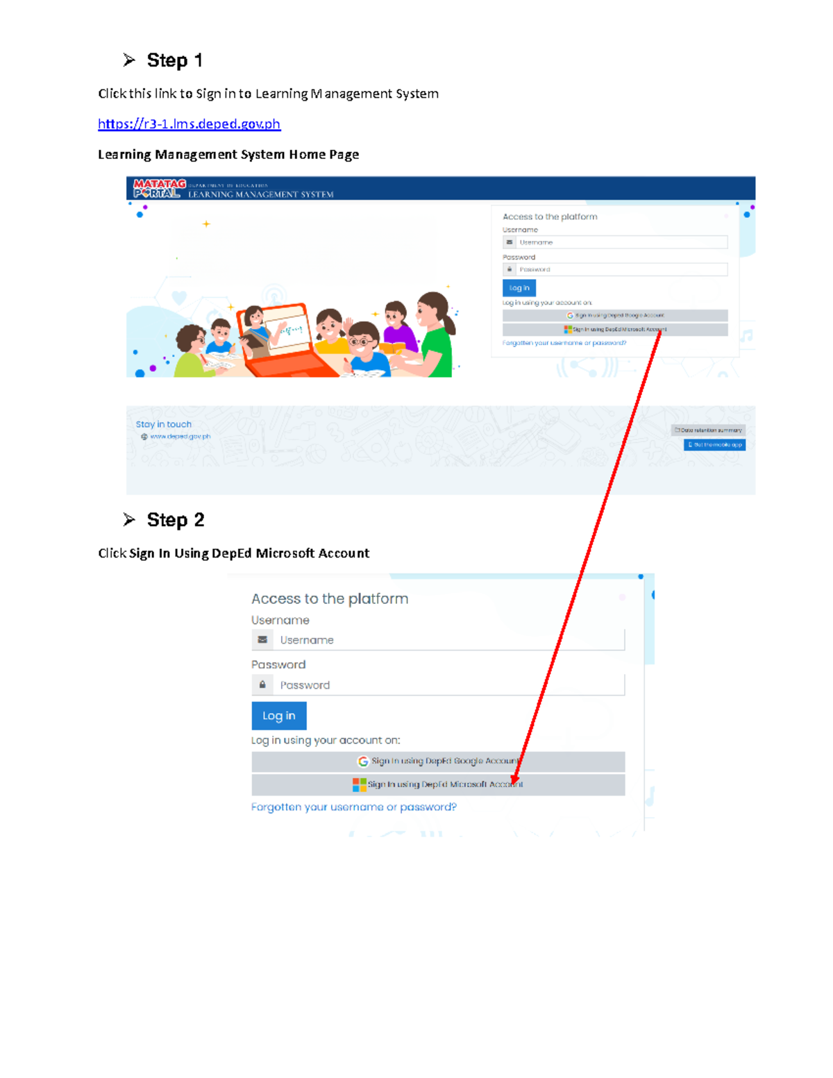 Instruction-for-Password-Reset-and-Demographics - Step 1 Click this ...