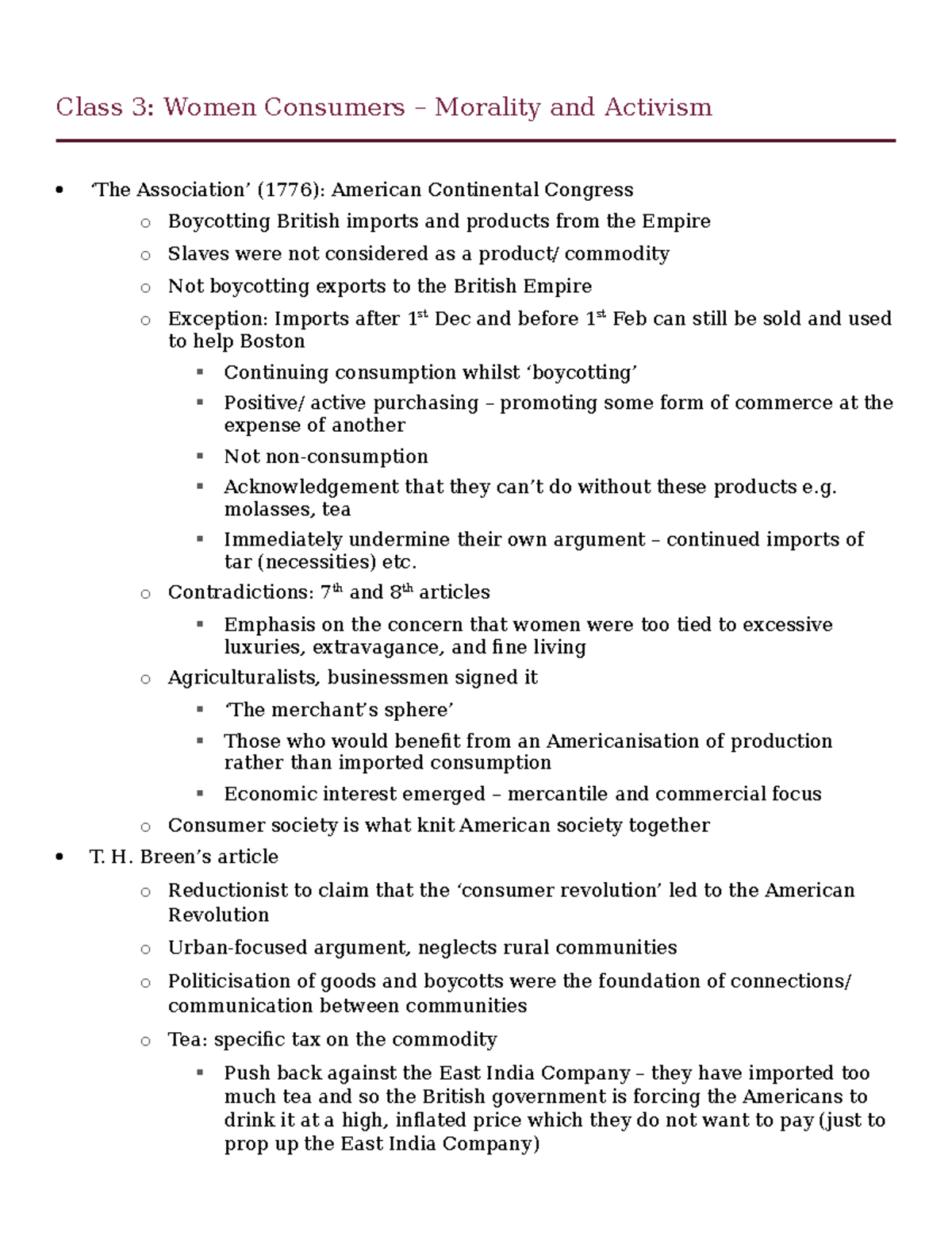 Women consumers: morality and activism - Class 3: Women Consumers ...