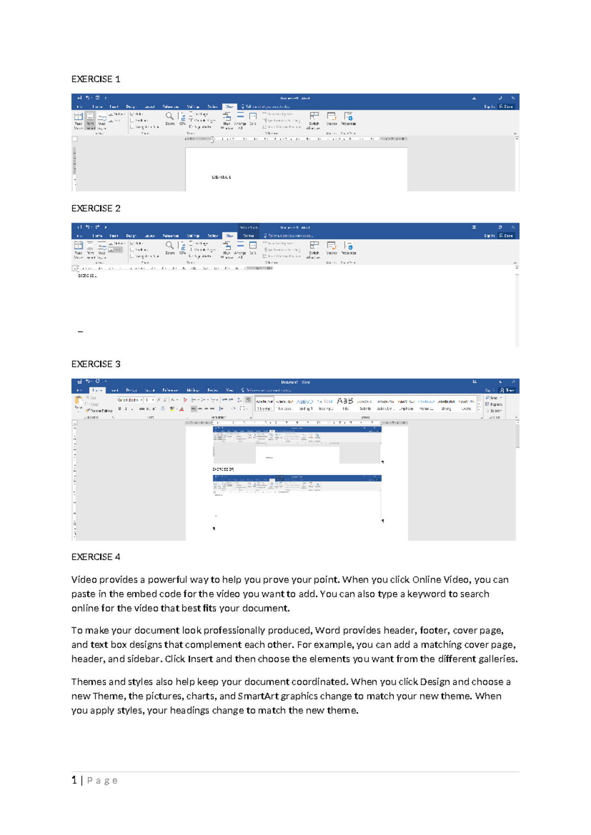 Exercise 4 - EXERCISE 1 EXERCISE 2 EXERCISE 3 EXERCISE 4 Video provides a powerful way to help ...
