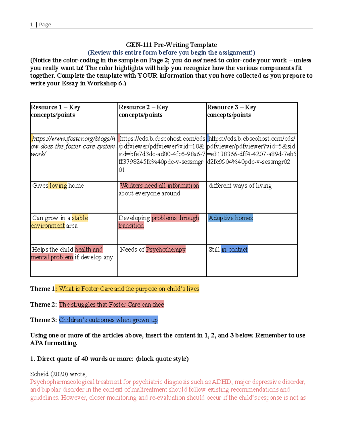 5.5 Assign pre-Writing Template Sample - 1 | Page GEN-111 Pre-Writing ...