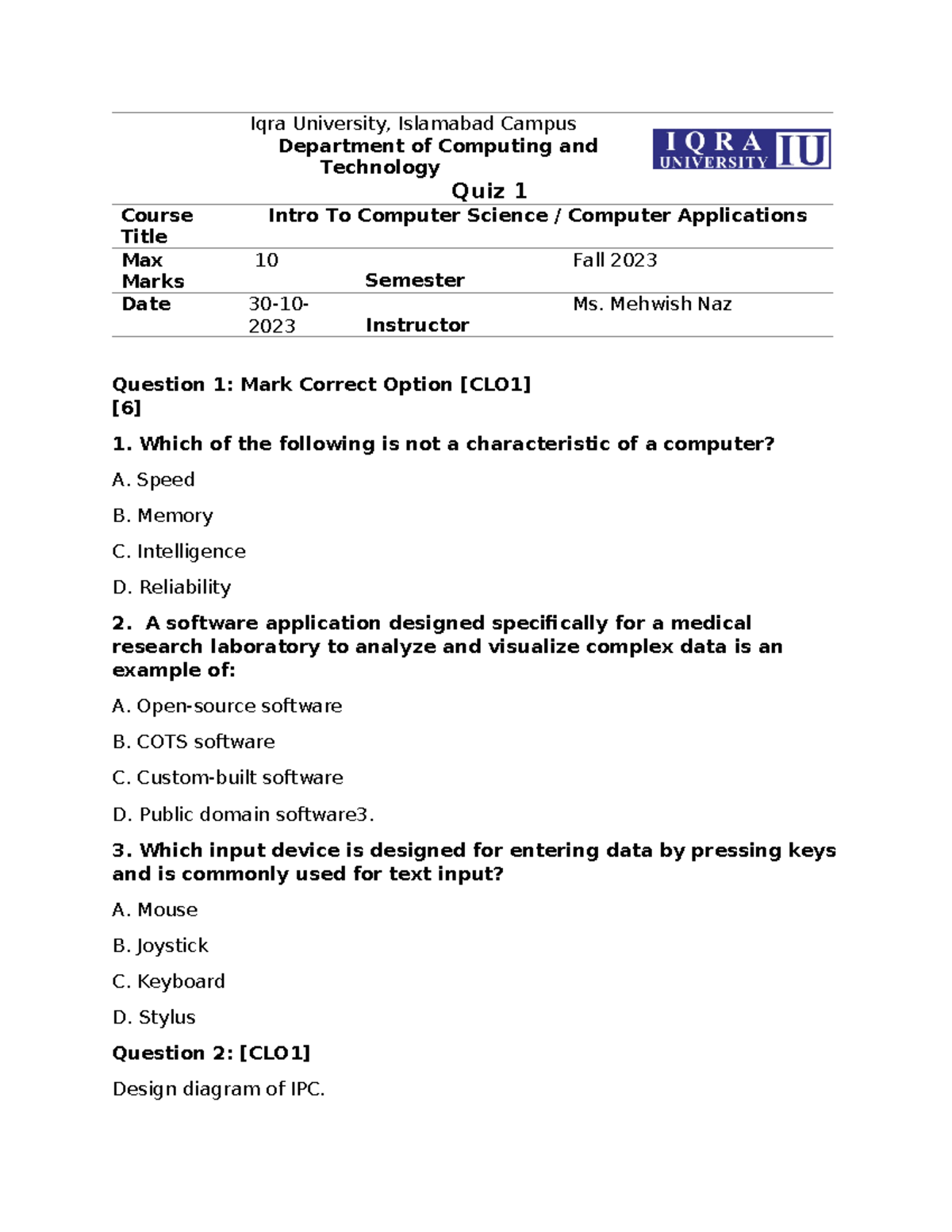 DAA assignment 1 - Summary Design and analysis of experiment - Iqra ...