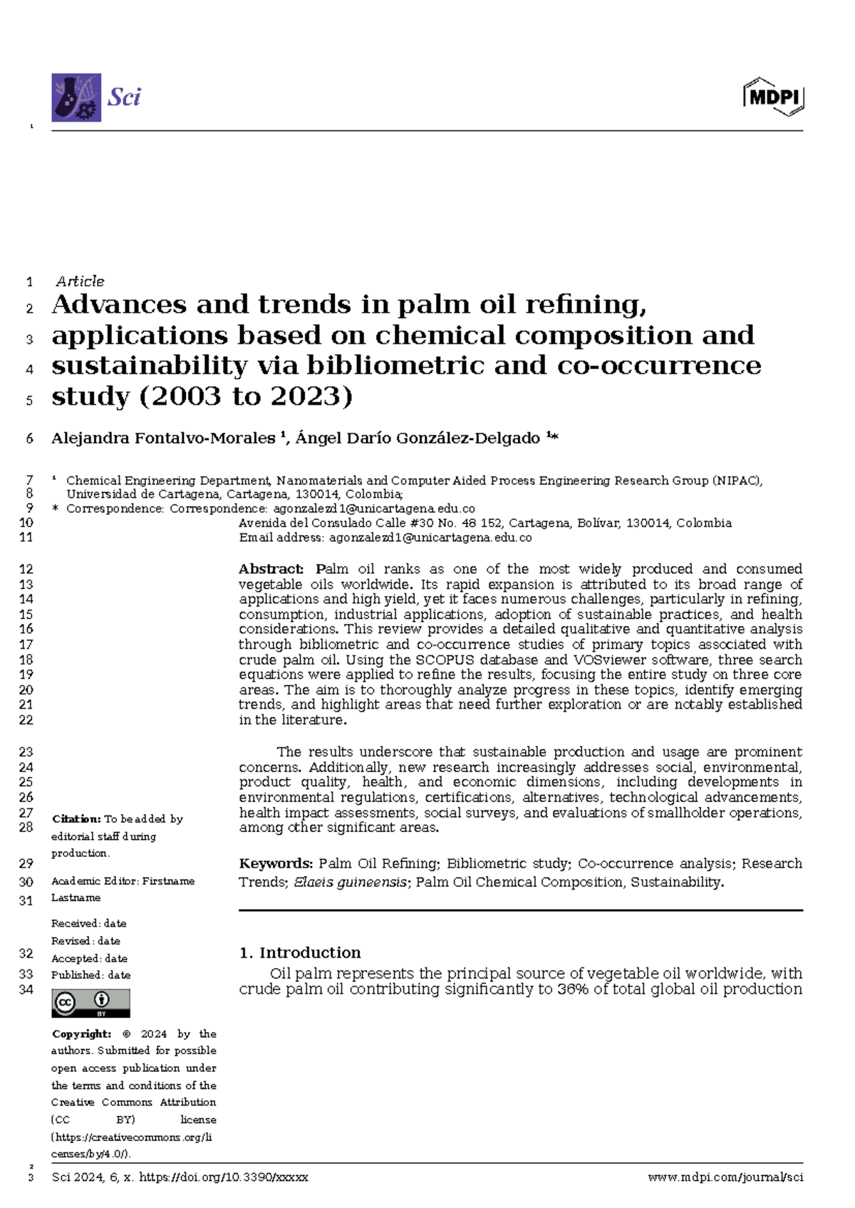 Bi Bliometric Study AND Coocurrence de palma con resumen parafraseado y ...