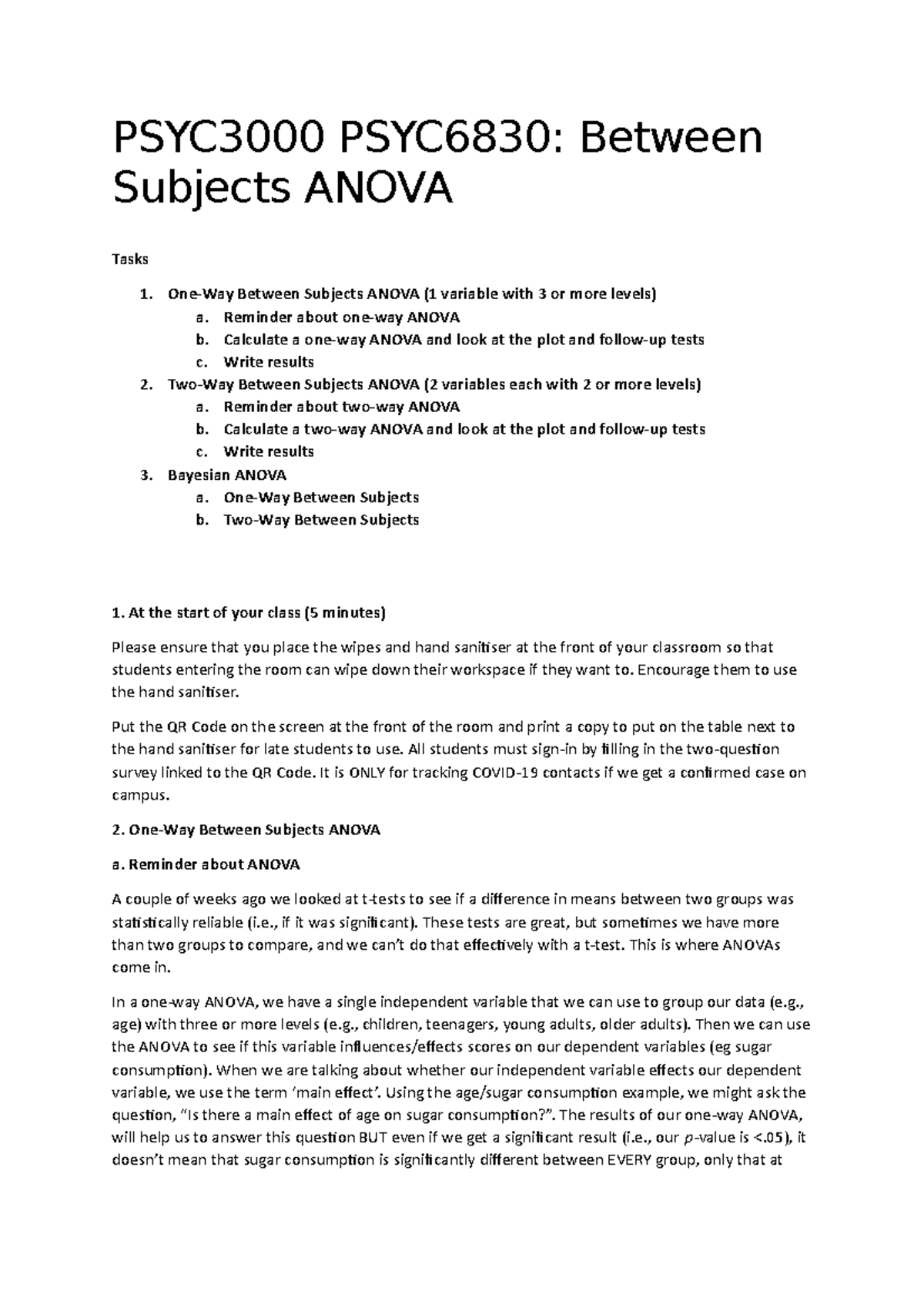 PSYC3000 tutorial week 8 - PSYC3000 - UoN - Studocu