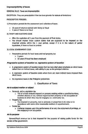 ACC877 16 - Shshdh - DOCTRINES ON DOUBLE TAXATION 1) Direct Double ...