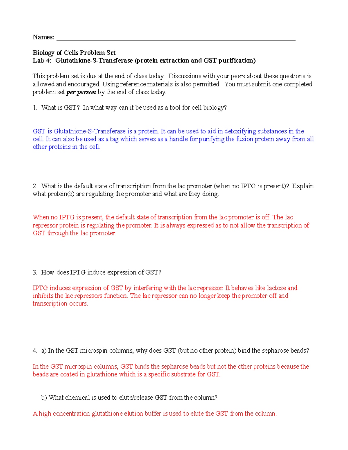 1 GST Problem Set 2023 - Names: - Studocu