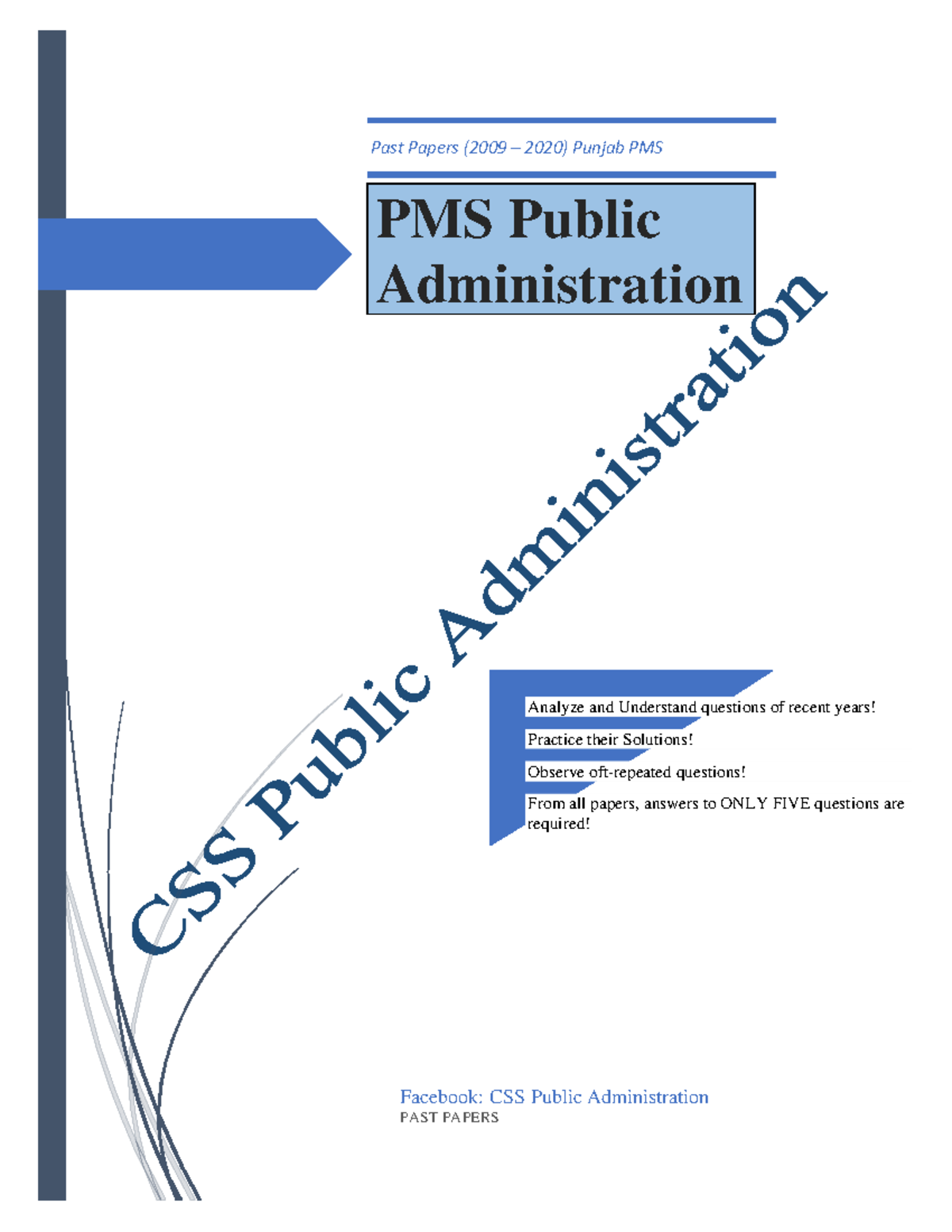 PMS Public Administration - PAST Papers (2009-2020) - PMS Public ...