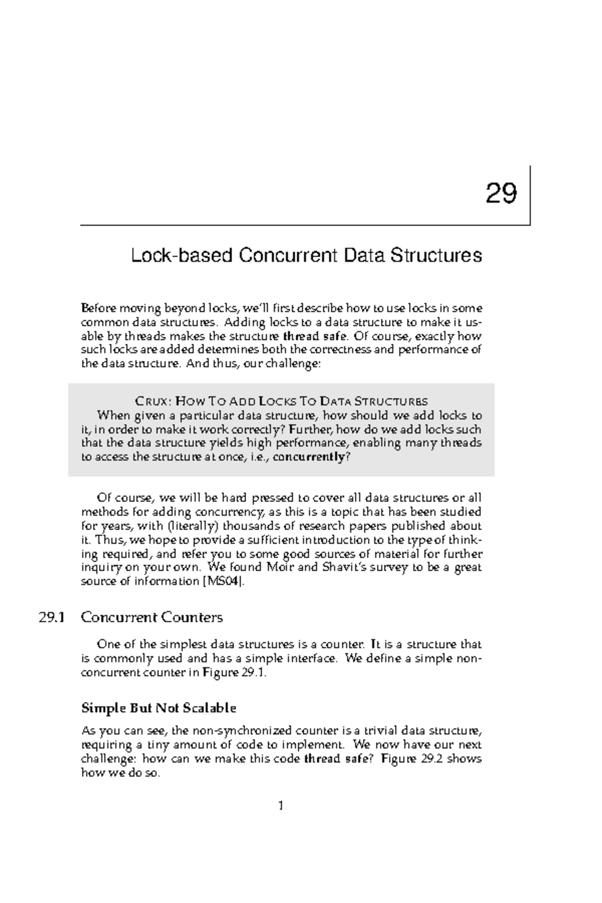 29 Lock Based Concurrent Data Structures 29 Lock Based Concurrent Data Structures Before