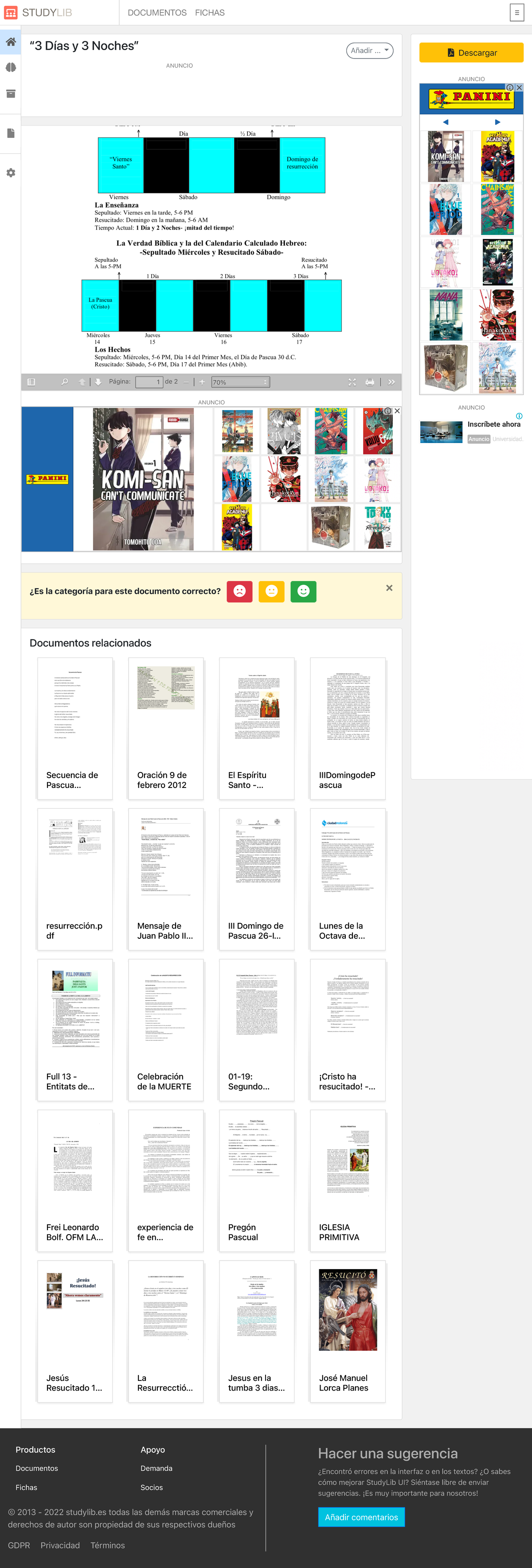 “3 Días y 3 Noches” - Teología - !" STUDYLIB DOCUMENTOS FICHAS ≡ “3 Días y 3 Noches” ¿Es la ...