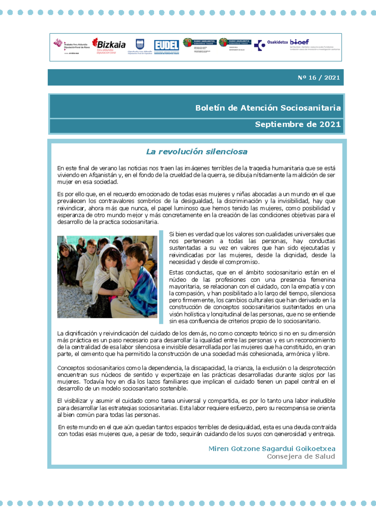 Boletín sAAAAAAA - Nº 16 / 202 1 La revolución silenciosa En este final ...