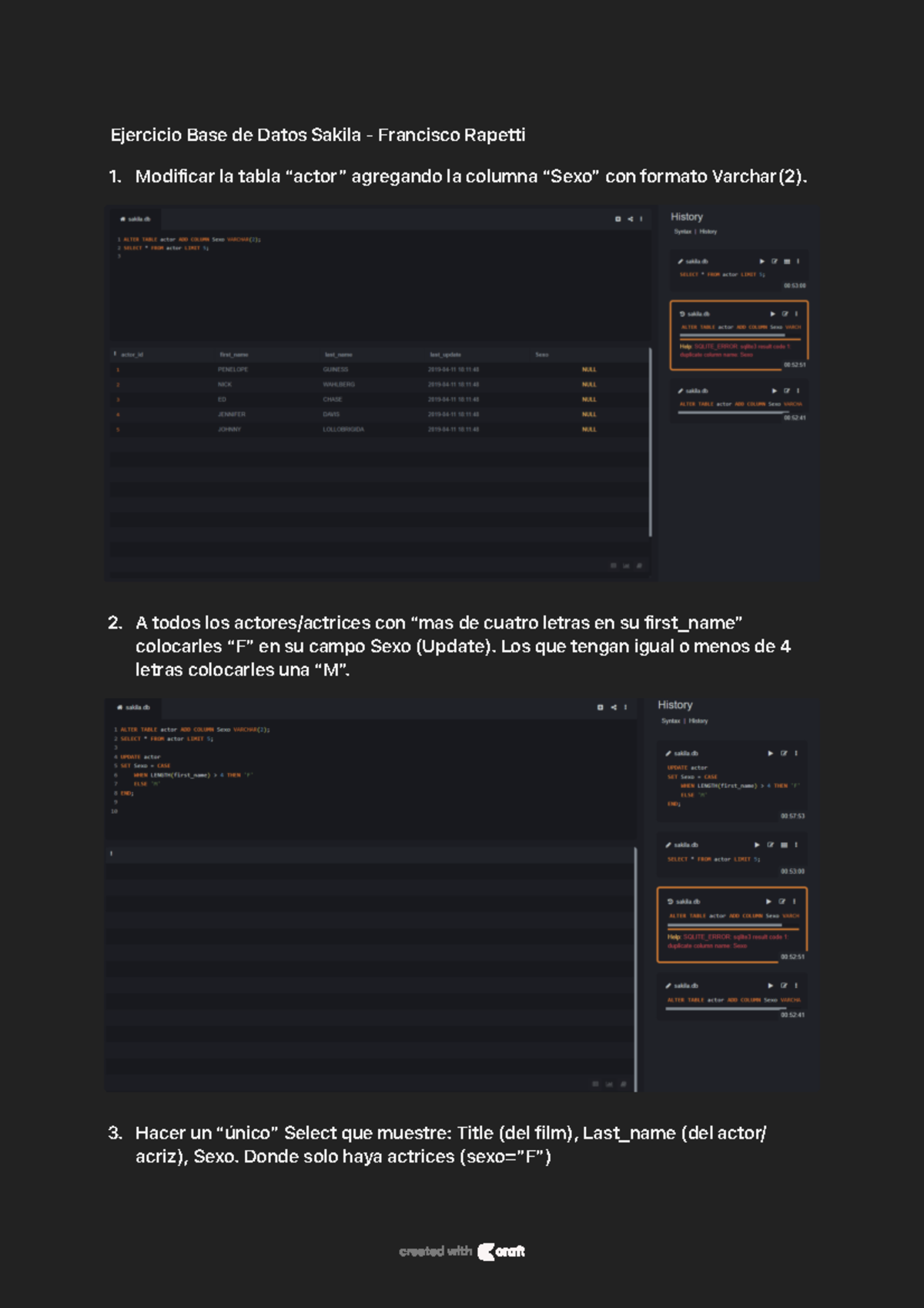 Ejercicio Base de Datos Sakila - Paradigmas de Programación - A todos ...