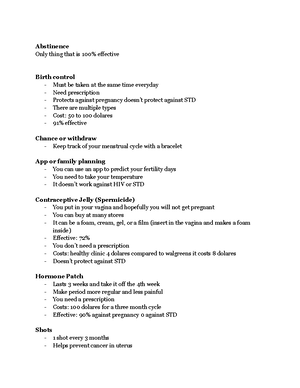 Personal Health and Wellness Ch. 1 Overview & Objectives - Overview: Ch ...