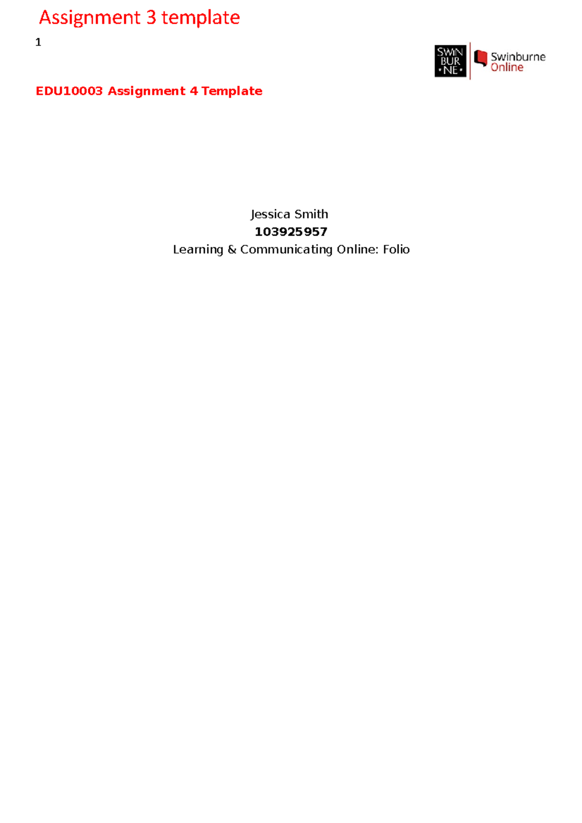 EDU10003 Assignment 4 - Dice are a wonderful resource that can be used in many ways. For this ...