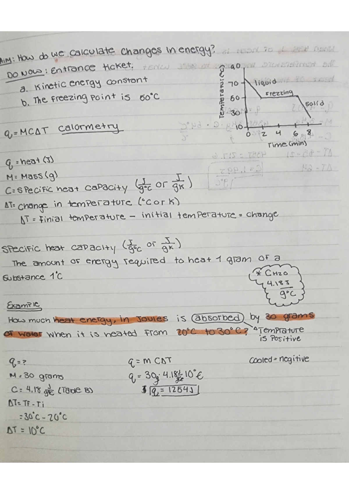 Specific heat energy notes - Studocu