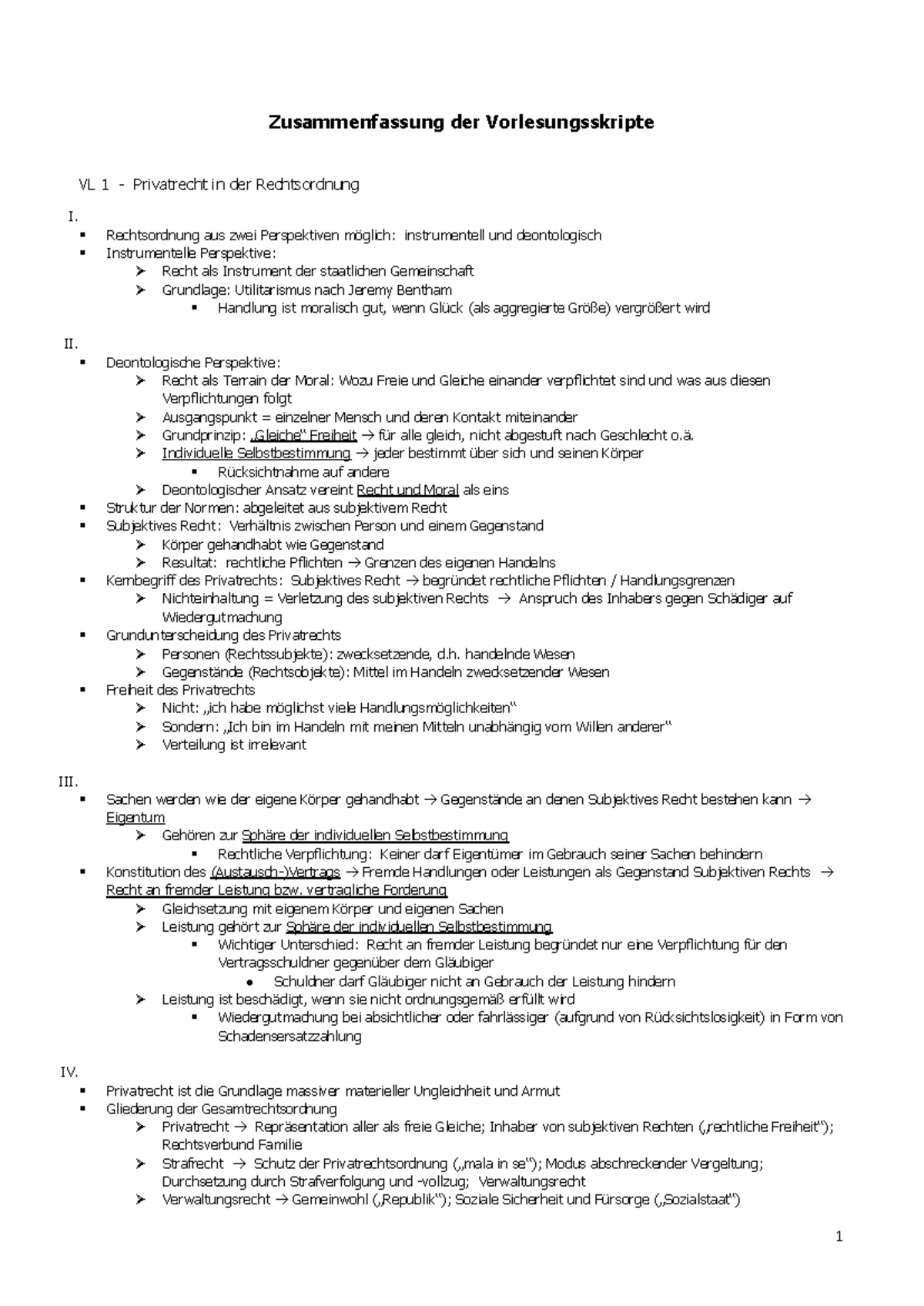 Zusammenfassung Skripte und Vorlesung - Warning: TT: undefined function: 32 Zusammenfassung der ...