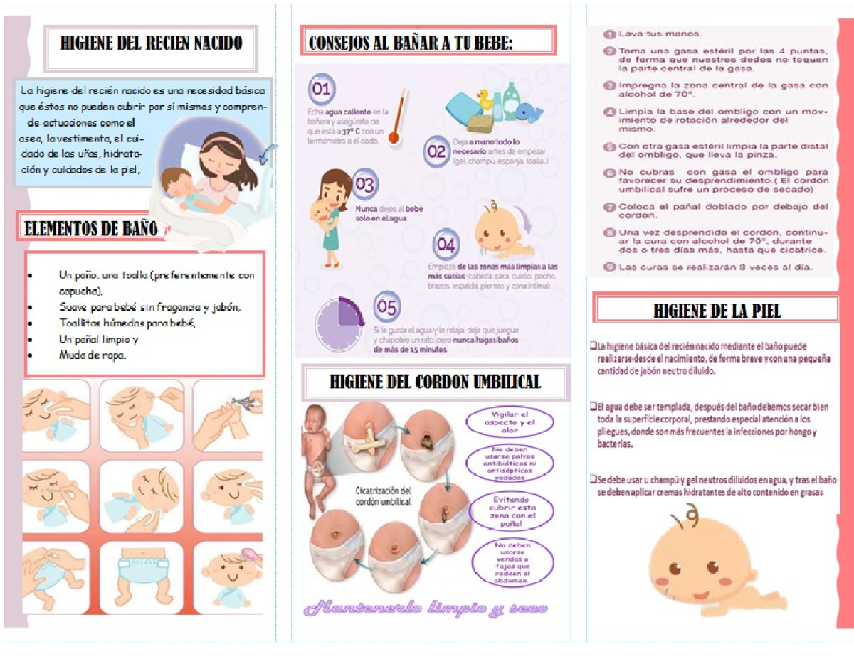 cuidados del recien nacido - Clínica Pediátrica I - Studocu
