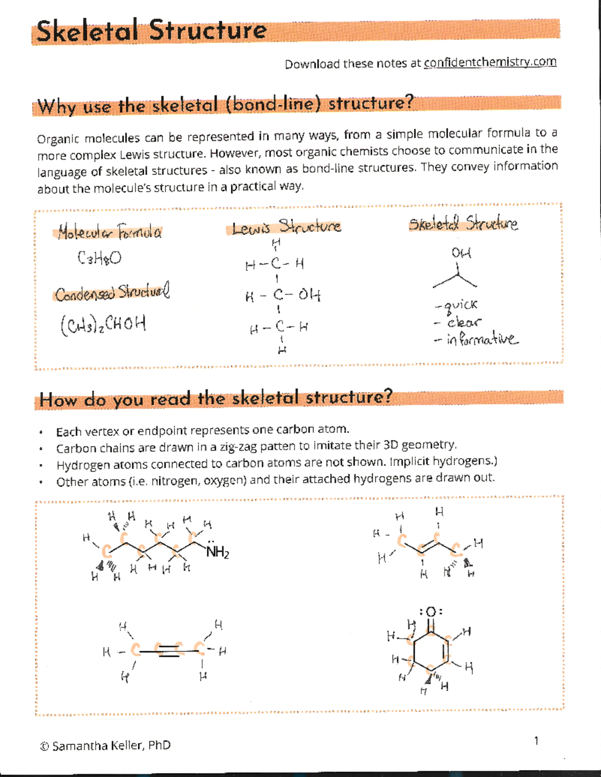 Skeletal Structures - Química - Studocu
