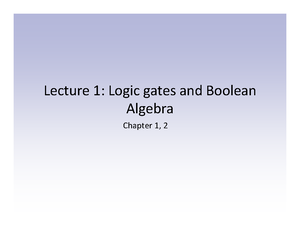 01-Tut01 sol - Introduction to Logic Design - 1 EIE 22 1 1 Introduction ...
