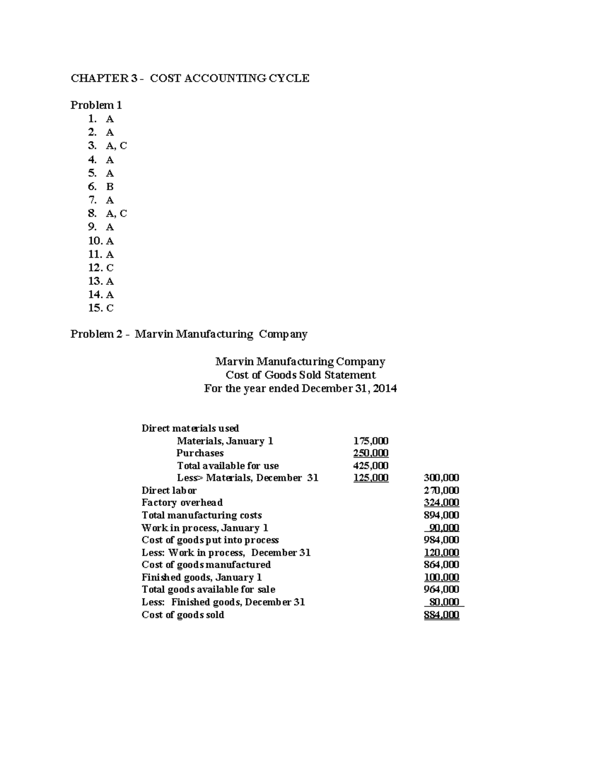 325635603 Chapter 3 CHAPTER 3 COST ACCOUNTING CYCLE Problem 1 1 A 325635603-chapter-3-chapter-3-cost-accounting-cycle-problem-1-1-a