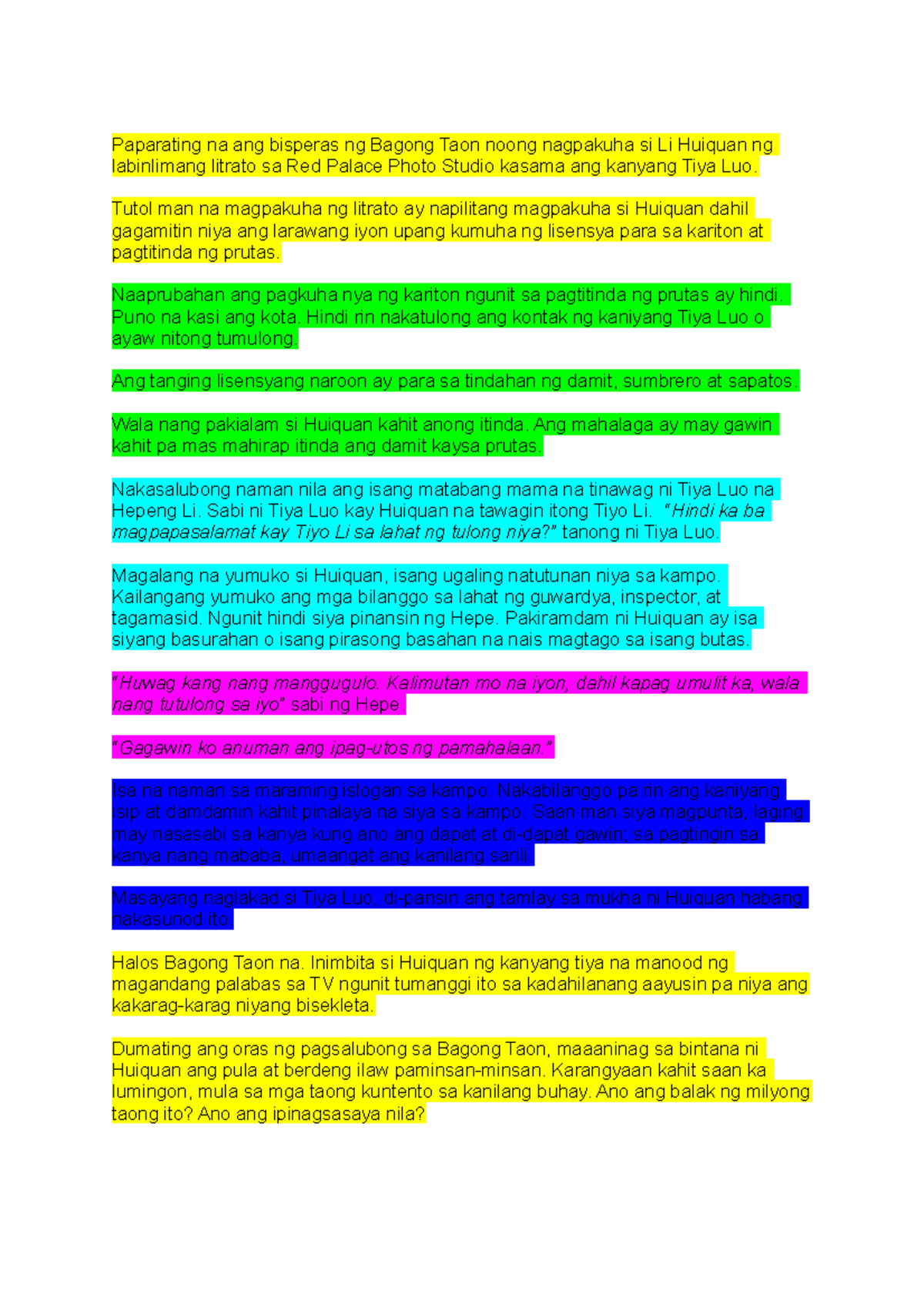 Niyebeng Itim [BUOD] - Maikling Kuwento sa China - Paparating na ang bisperas ng Bagong Taon ...