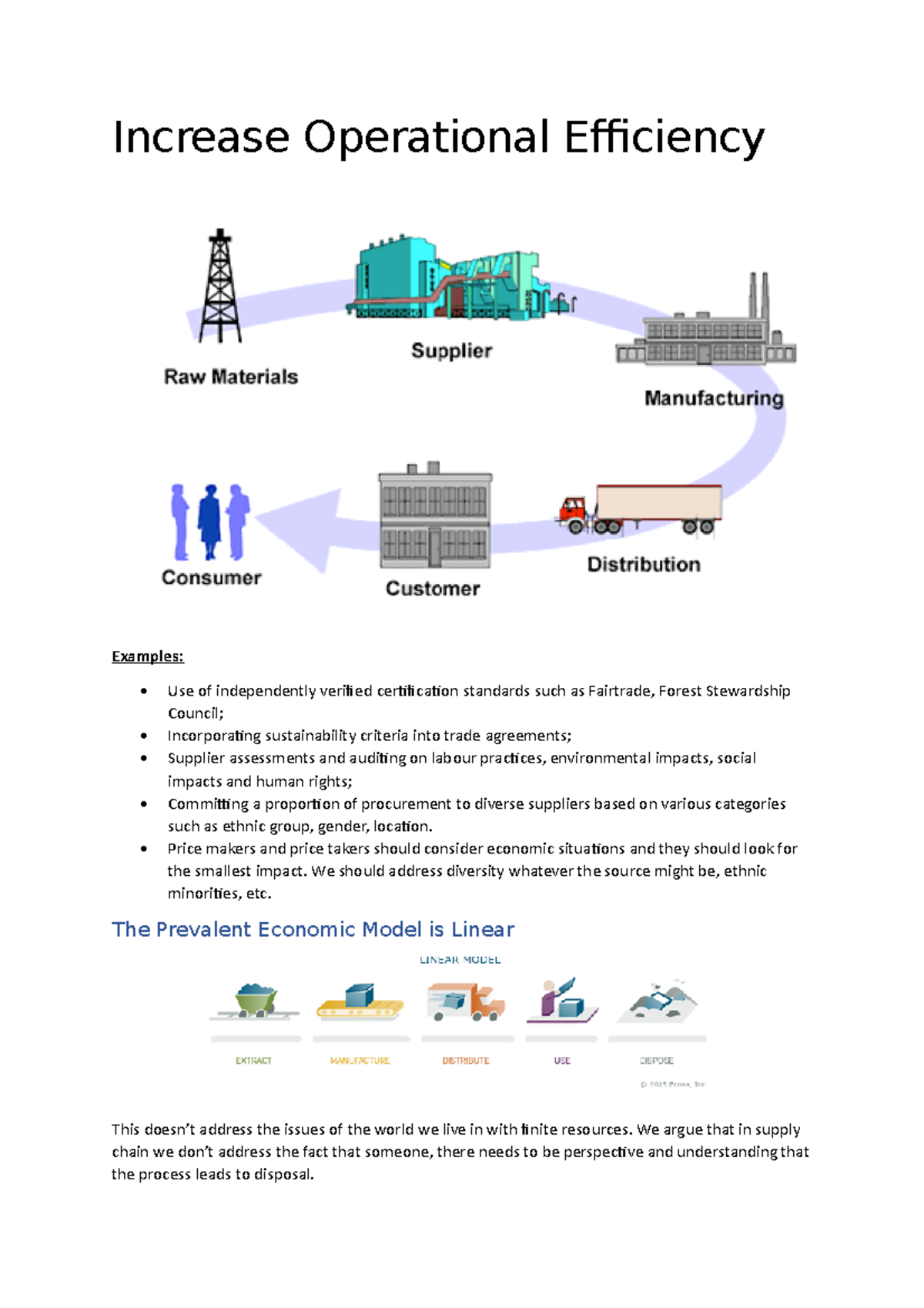 8. Increase Operational Efficiency - Increase Operational Efficiency Examples: Use of ...