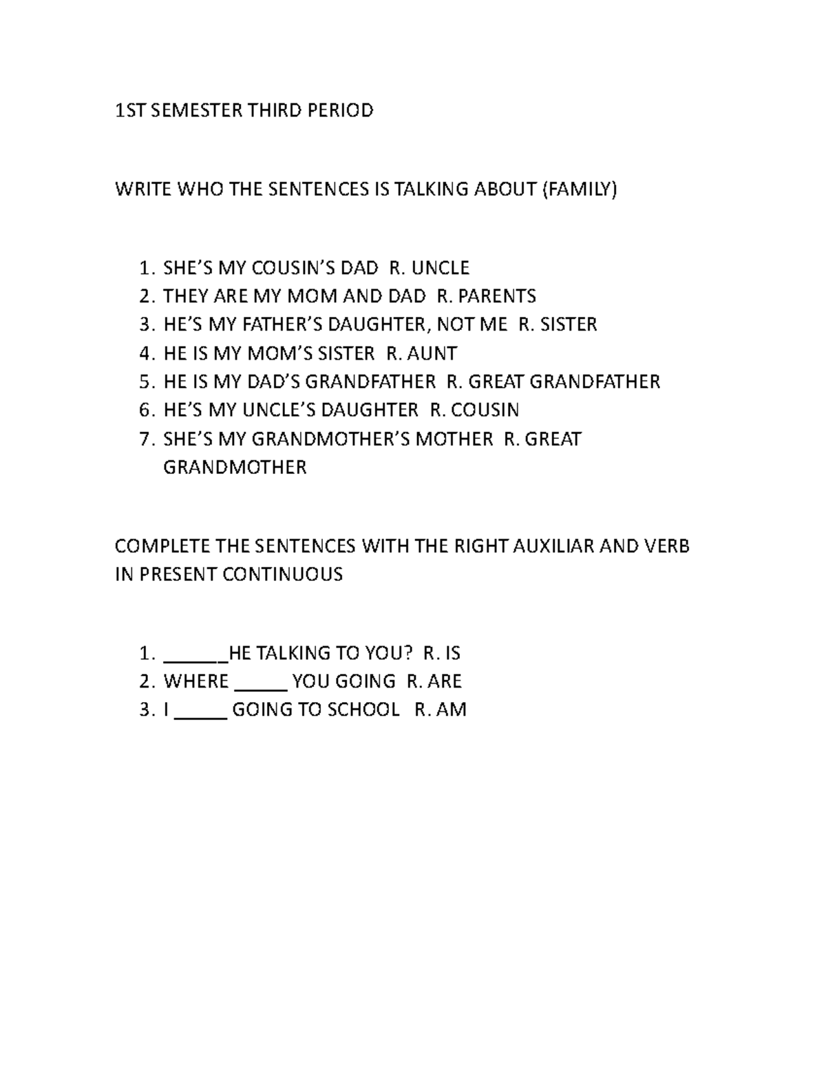 1ST Semester Third Period - 1ST SEMESTER THIRD PERIOD WRITE WHO THE ...