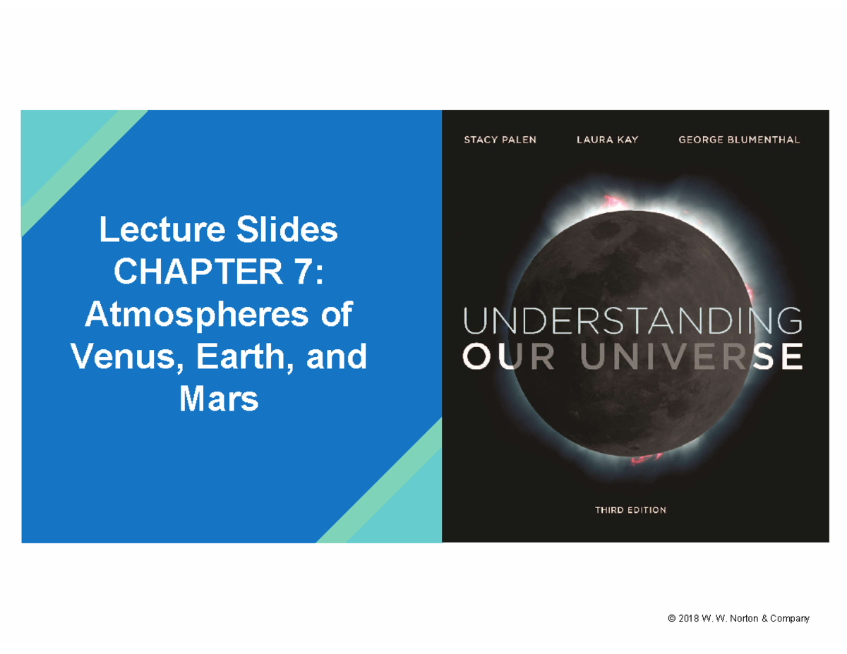 Chapter 7 Powerpoint - Lecture Slides CHAPTER 7: Atmospheres of Venus ...