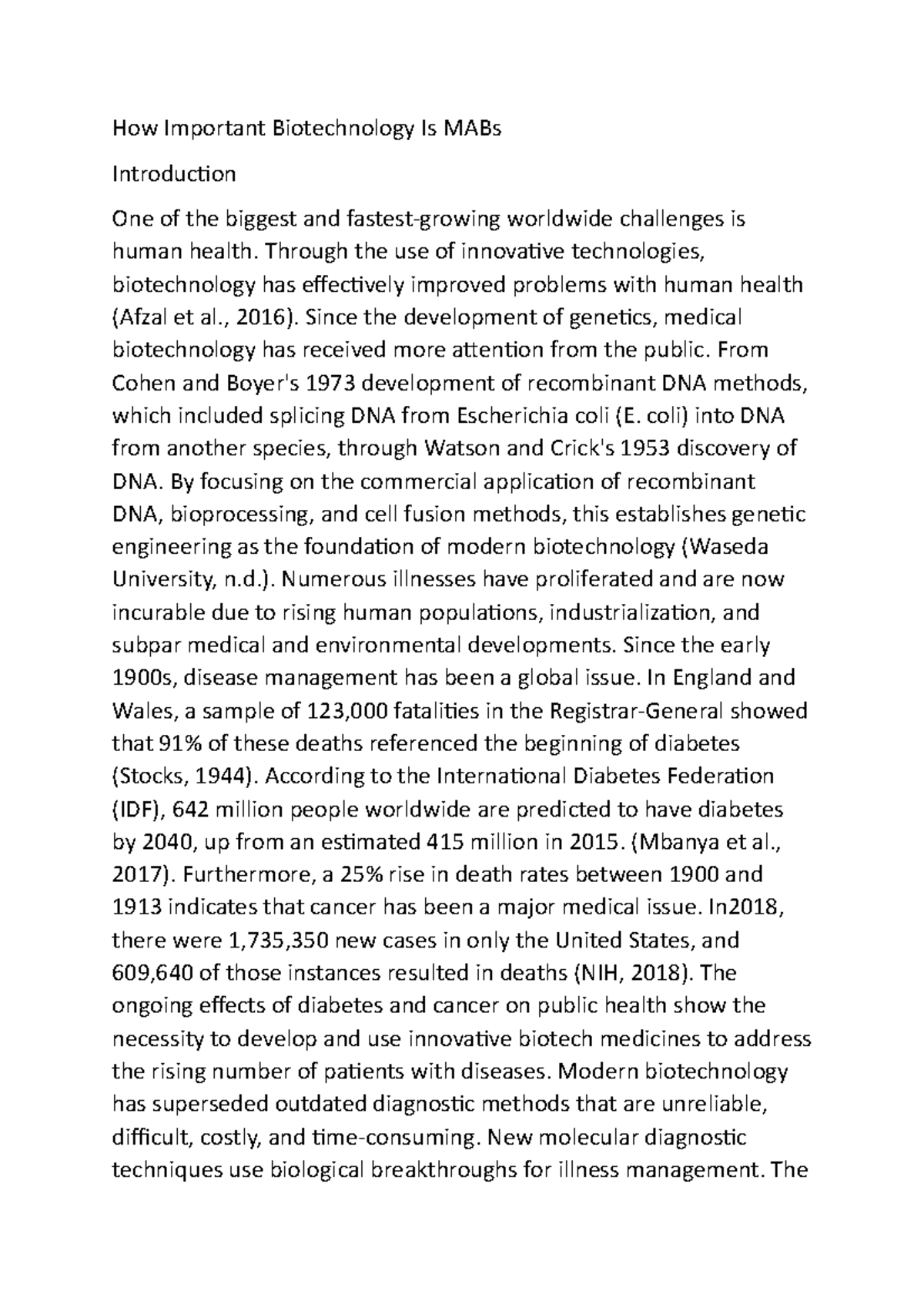 The Significance Of Biotechnology MABs - How Important Biotechnology Is ...