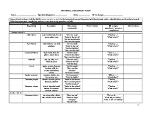 Bloom and Lahey Content Categories Definitions - Existence—refer to ...