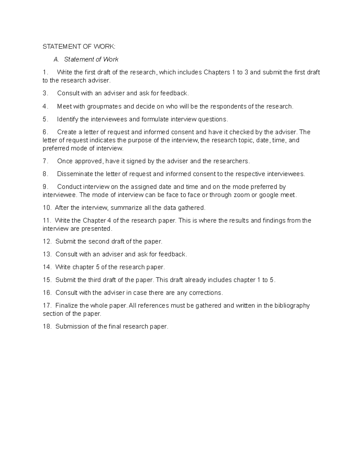 SOP Statement Of Work Example STATEMENT OF WORK A Statement Of sop-statement-of-work-example-statement-of-work-a-statement-of