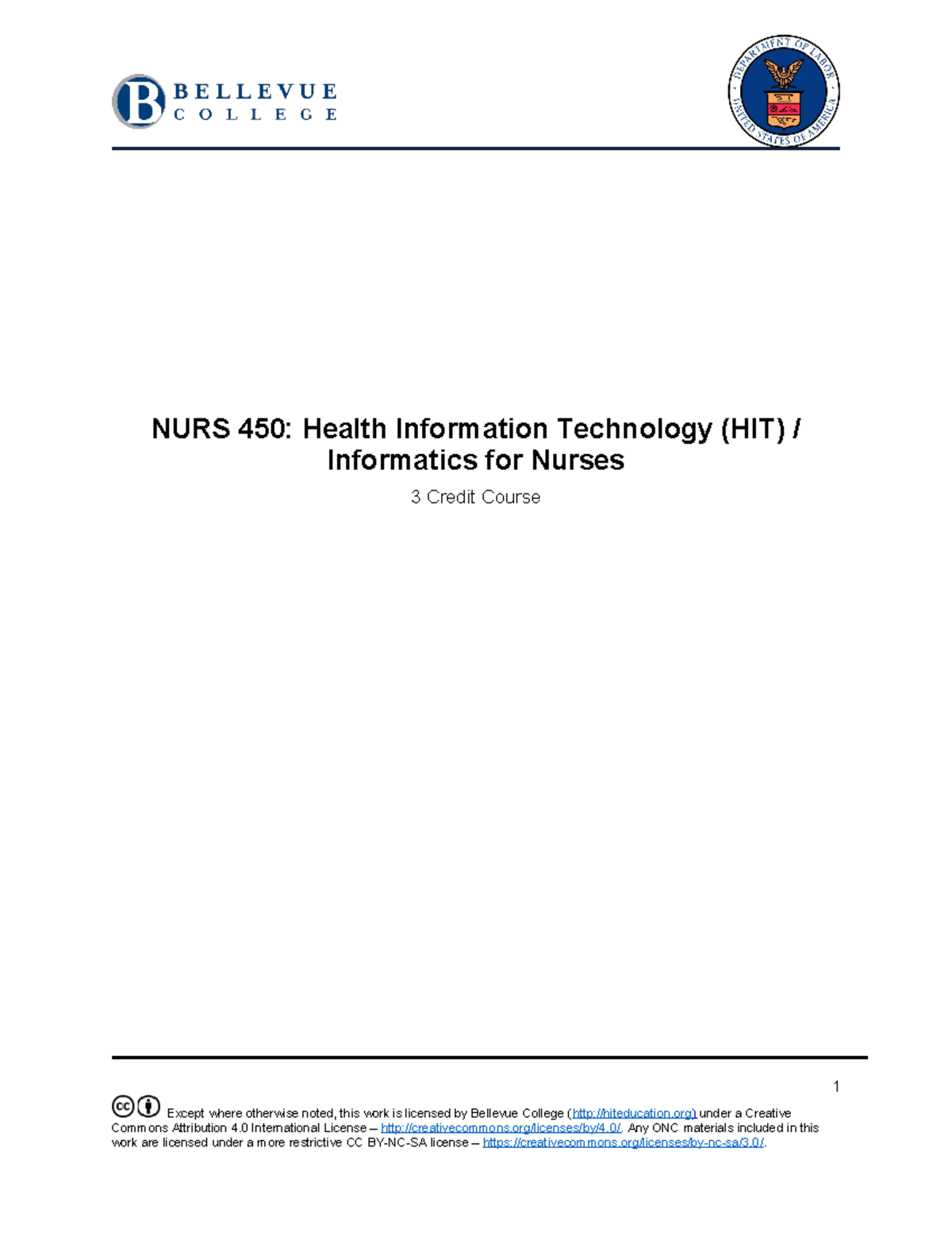[Nursing] [Informatics for Nurses] [Health IT Modules] [BC] - NURS 450 ...