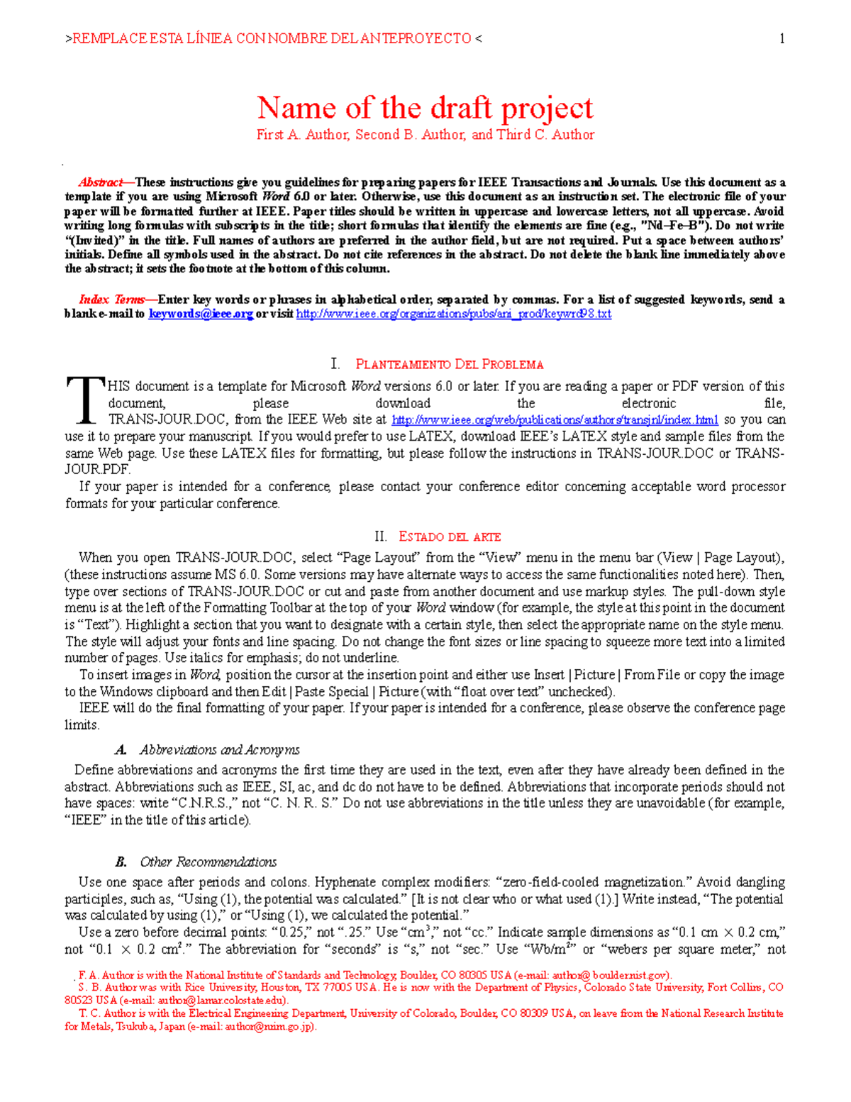 IEEE Format English - draft project one column - Abstract—These ...