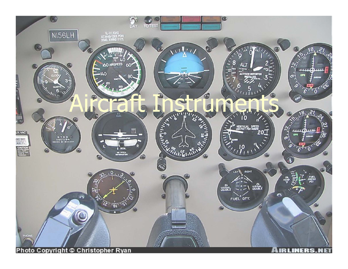 Aircraft Instruments - Aircraft Instruments Pitot – Static System ...
