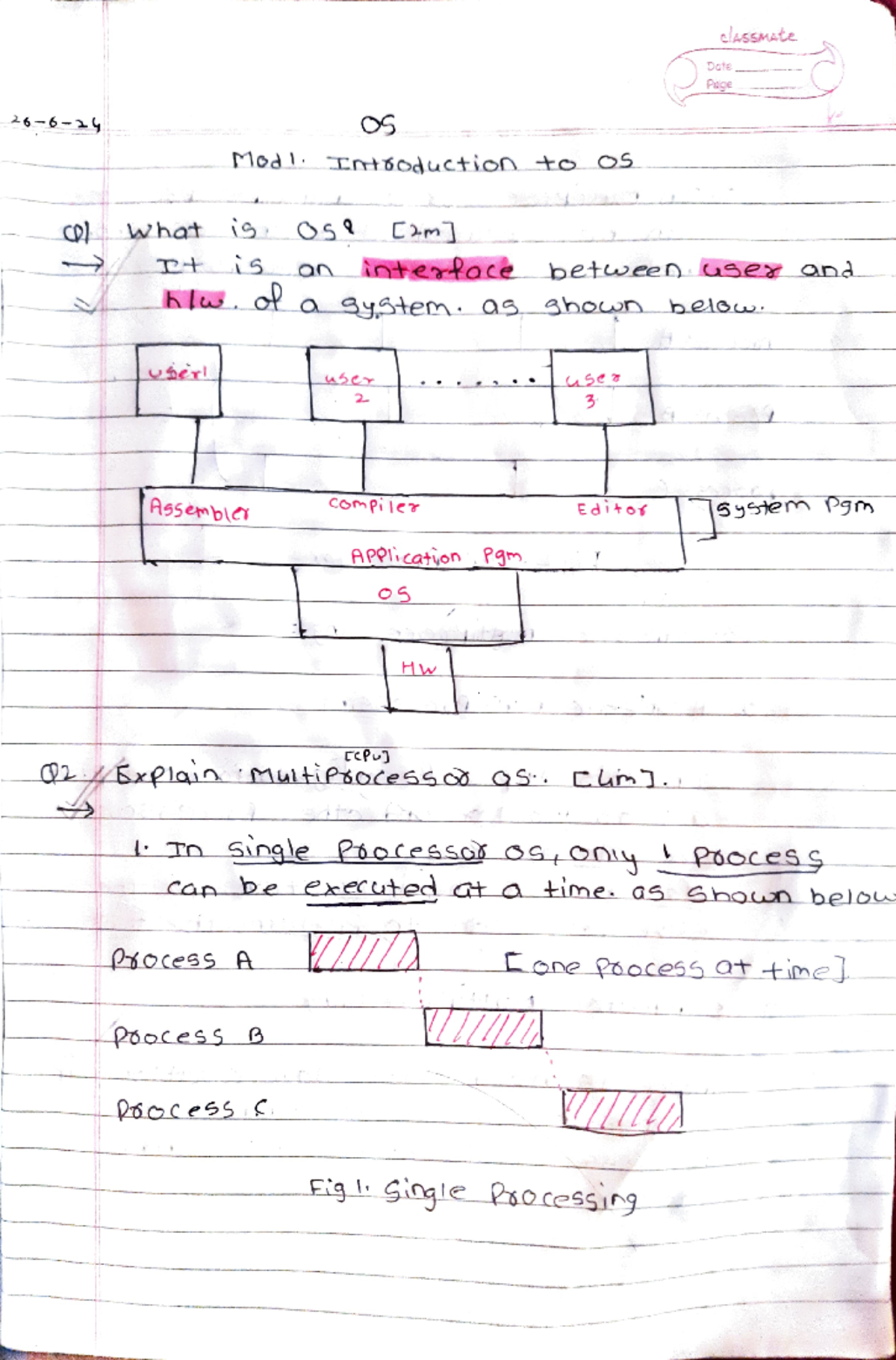 OSY notes - it is very helpful - classmate Date Page 05 Modl ...