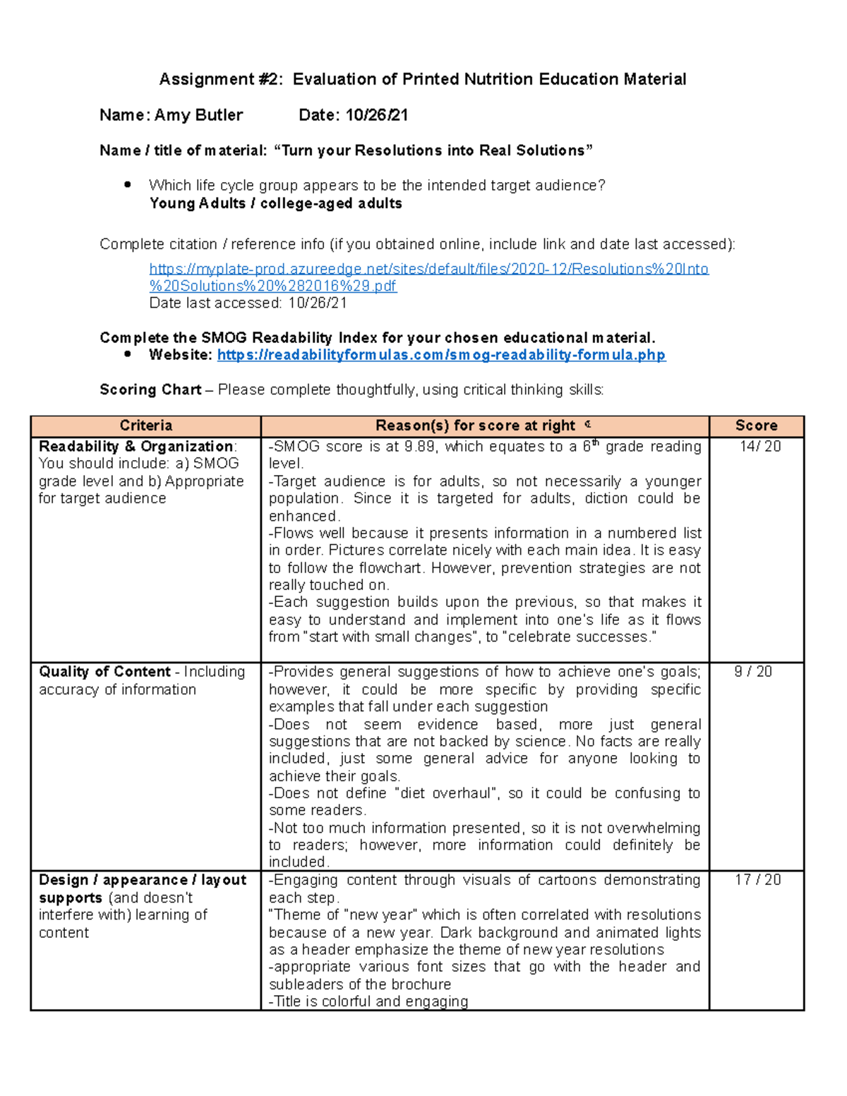Assignment 2: Parent Panel Discussion Questions - NUTR 485 - JMU - Studocu