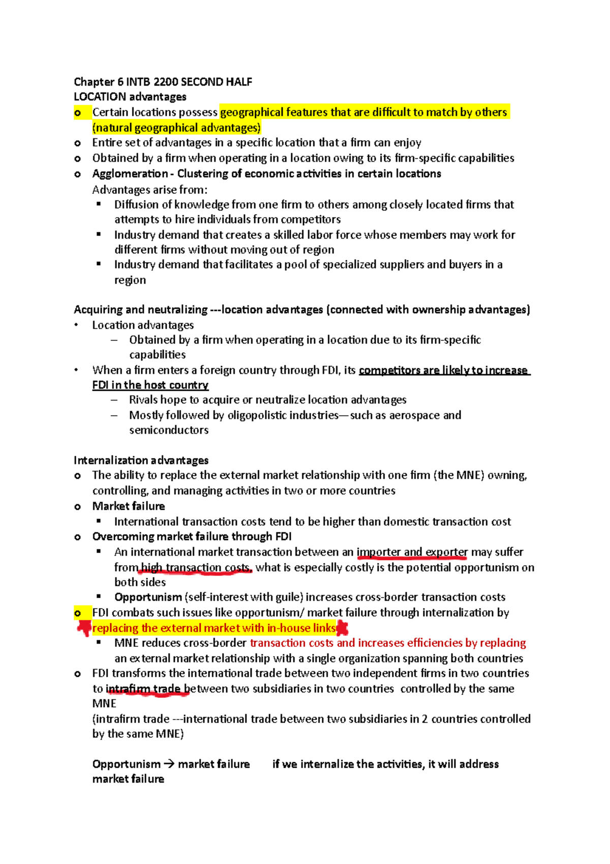 Chapter 6 INTB 2200 Second HALF - Chapter 6 INTB 2200 SECOND HALF ...