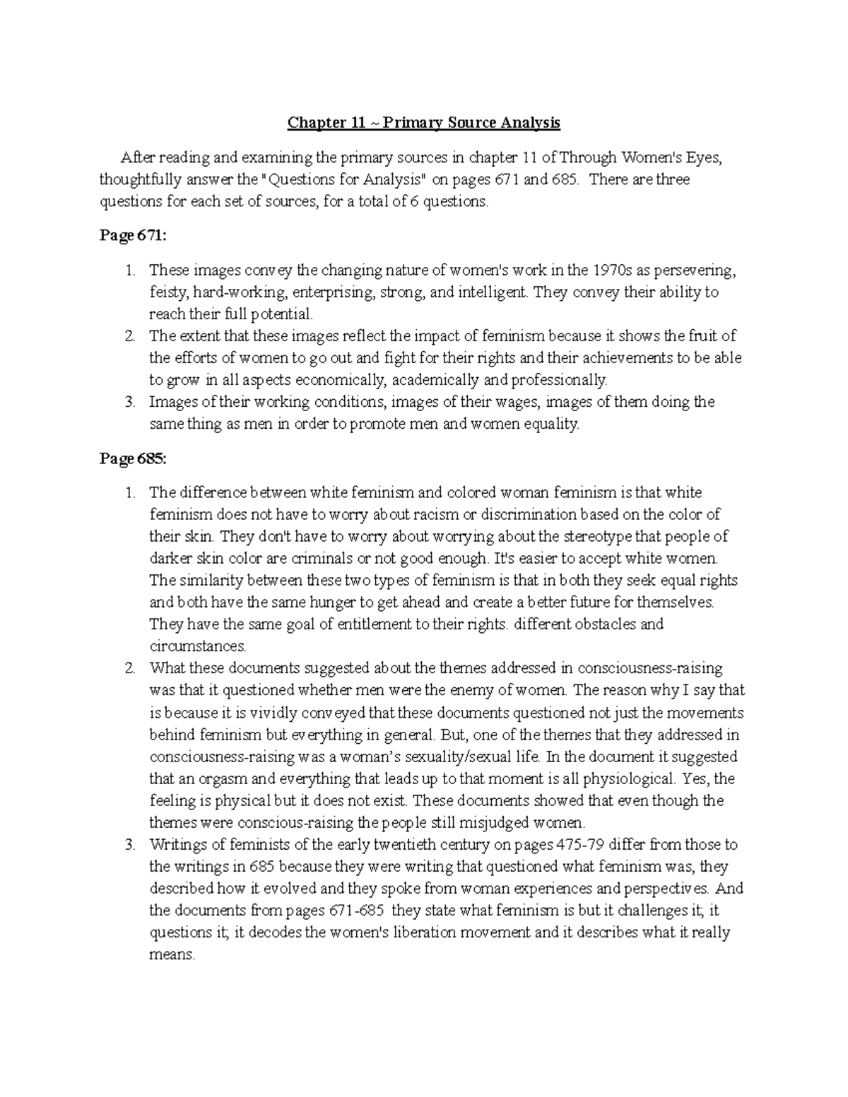 Chapter 11 Primary Source Analysis - Google Docs - Chapter 11 ~ Primary ...
