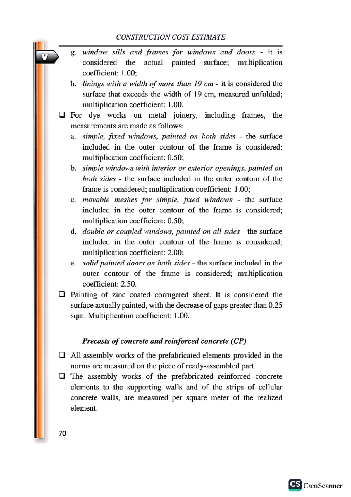 P11 - construction cost estimate practical work guide - Studocu
