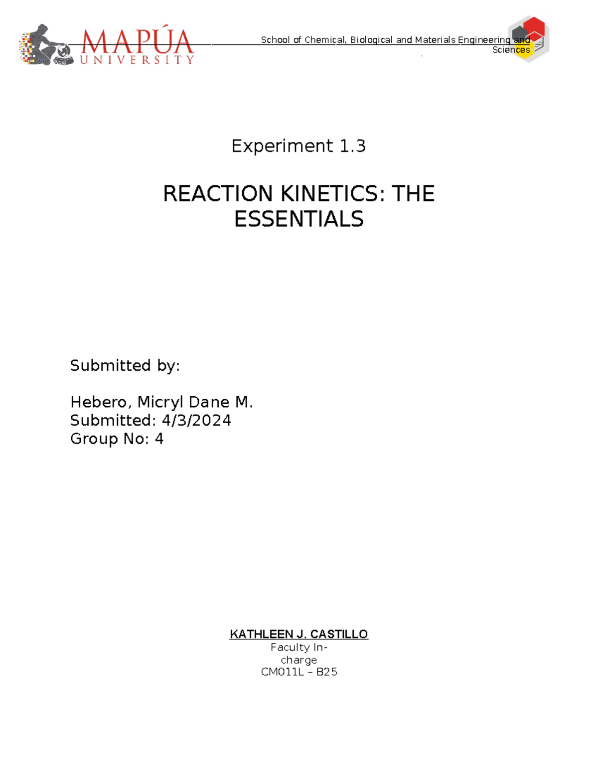 Hebero. Final Report LAB - Sciences 3 rd Quarter S. 2023- 2024 ...